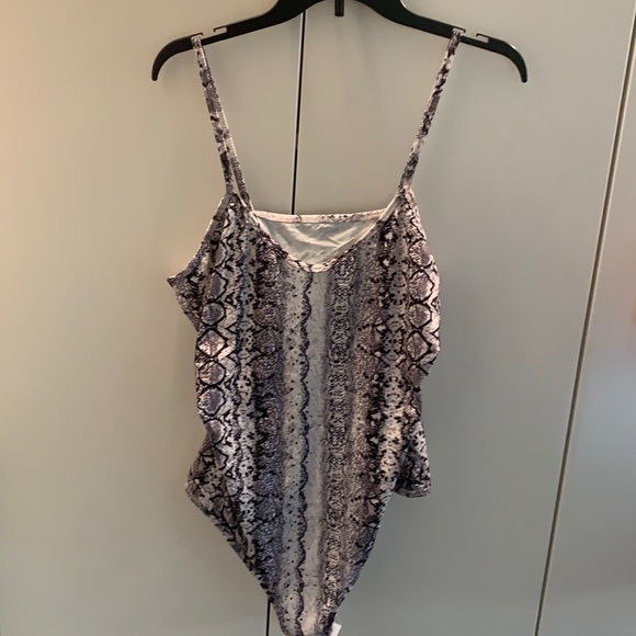 SHEIN | Tops | Snakeskin Bodysuit | Poshmark